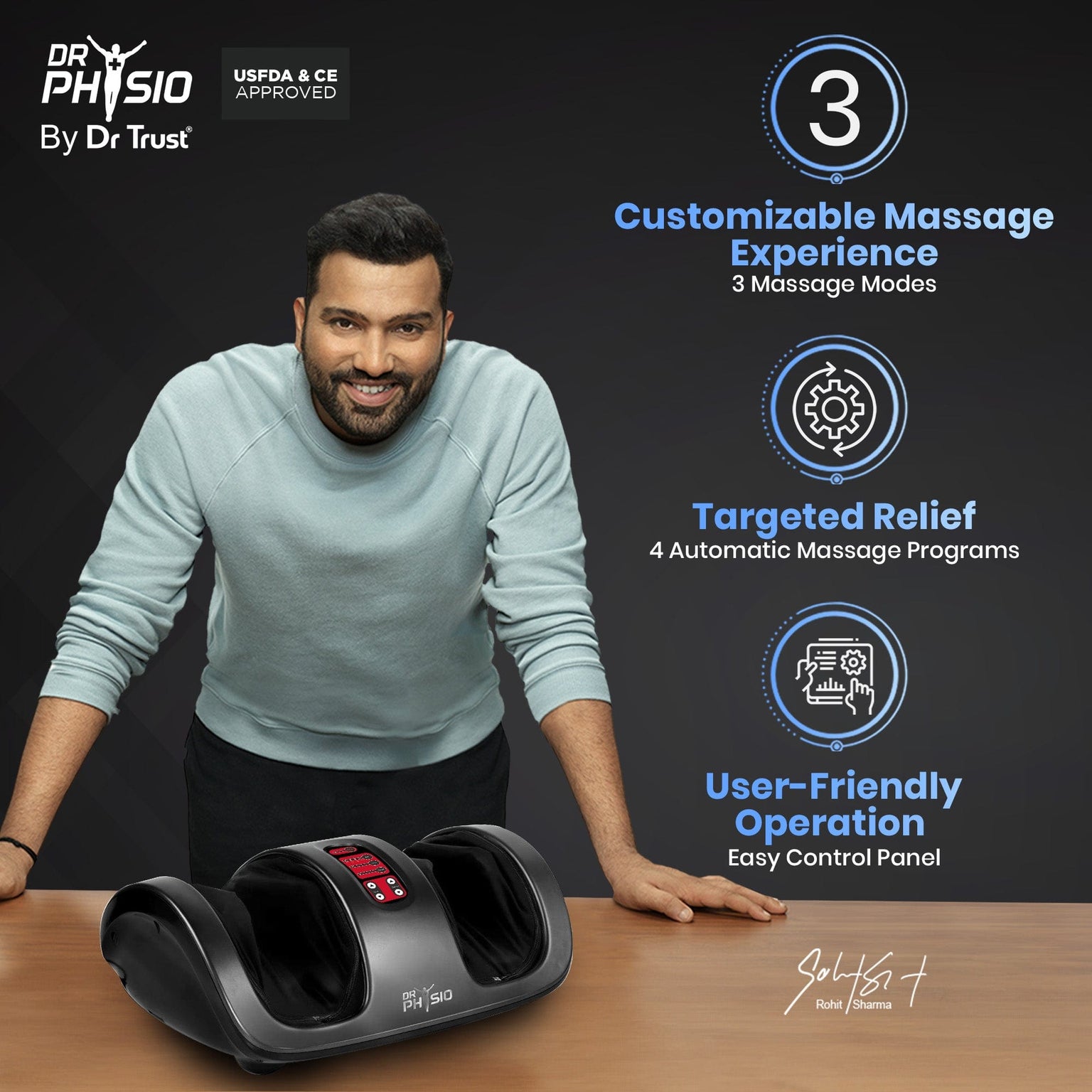 Dr Physio Full Body Massager Machine - Electric Leg and Foot Massager — Dr Trust