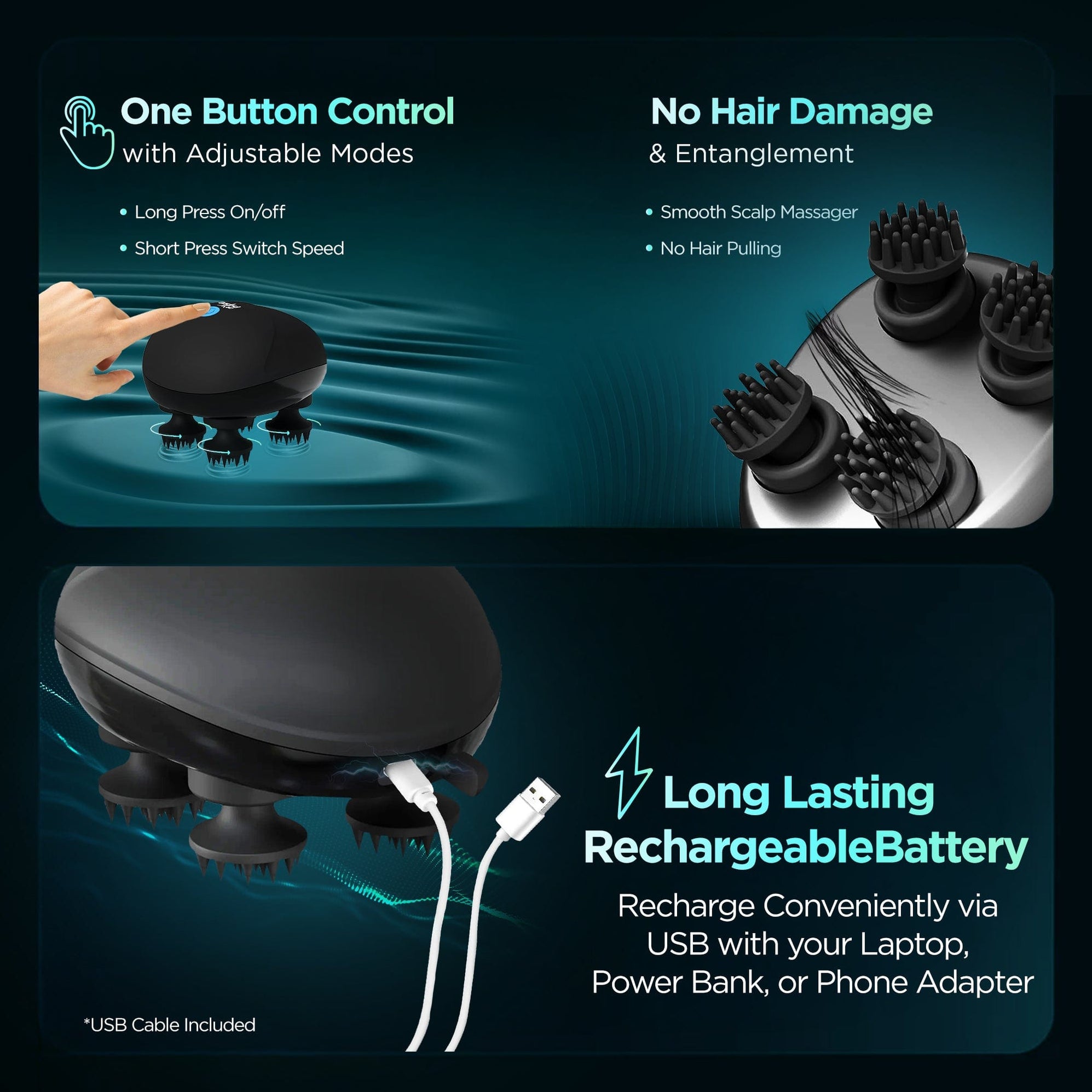 Buy Dr Physio Rechargeable Head Massager | Head & Scalp Massager Online ...