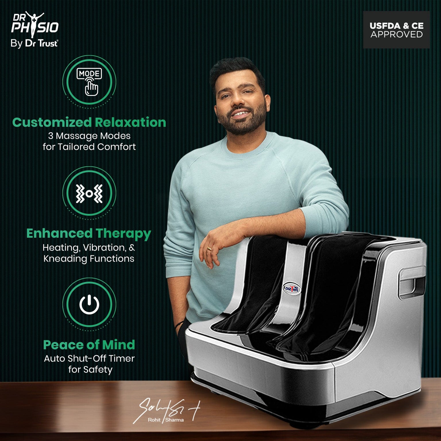 Dr Physio Full Body Massager Machine - Electric Leg and Foot Massager ...