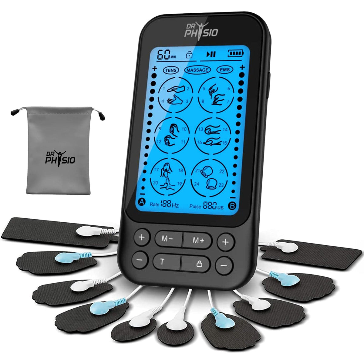 Dr Physio USA TENStar Antares Massage Machine with TENS, EMS Modes for — Dr Trust