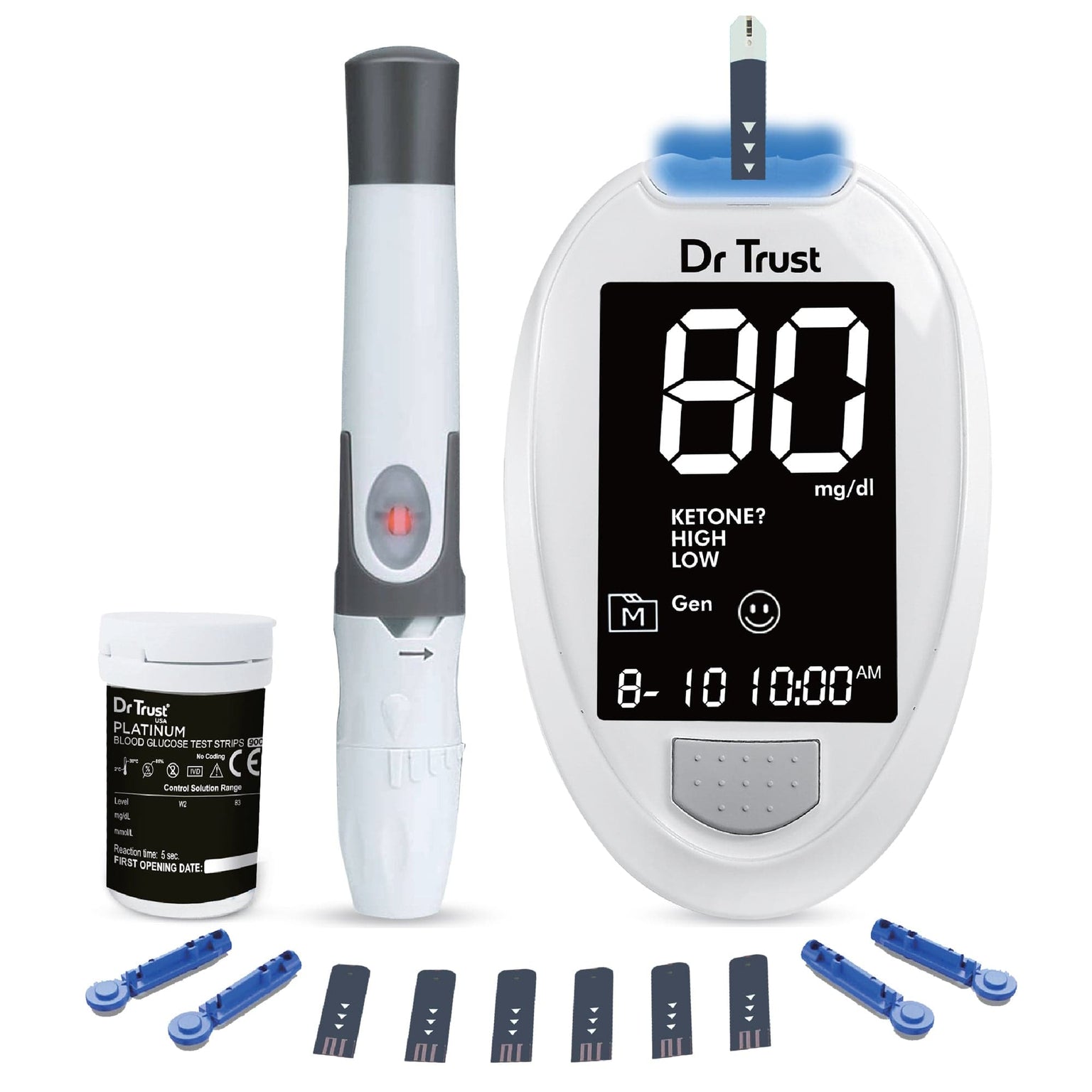 Dr Trust USA Blood Glucose Meter, Blood Sugar Test Machine