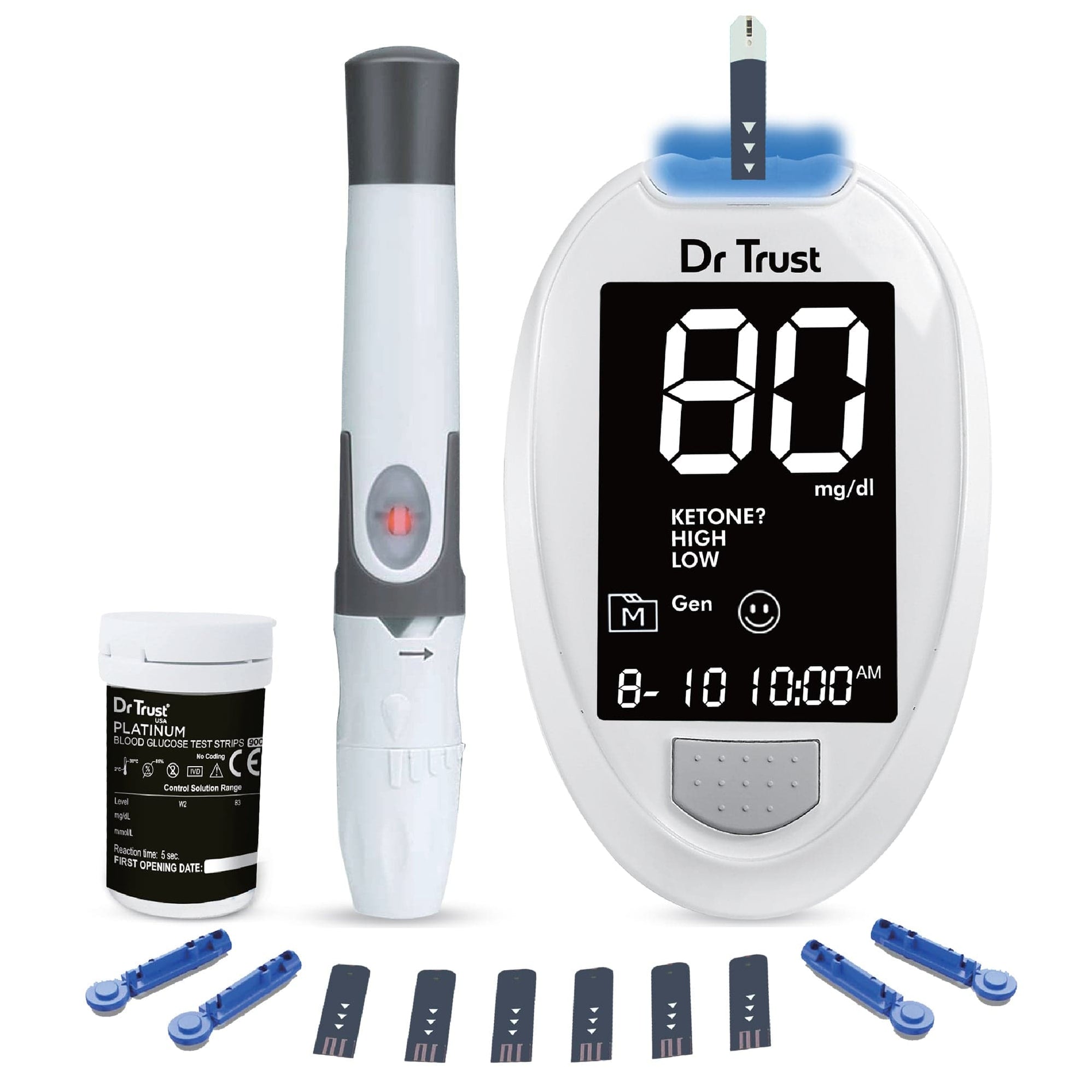 Dr Trust USA Blood Glucose Meter, Blood Sugar Test Machine