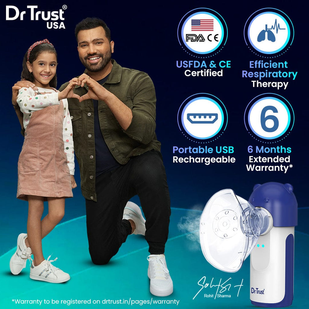 Dr Trust USA Compressor Nebulizer Machine, Portable Mesh Nebulizer