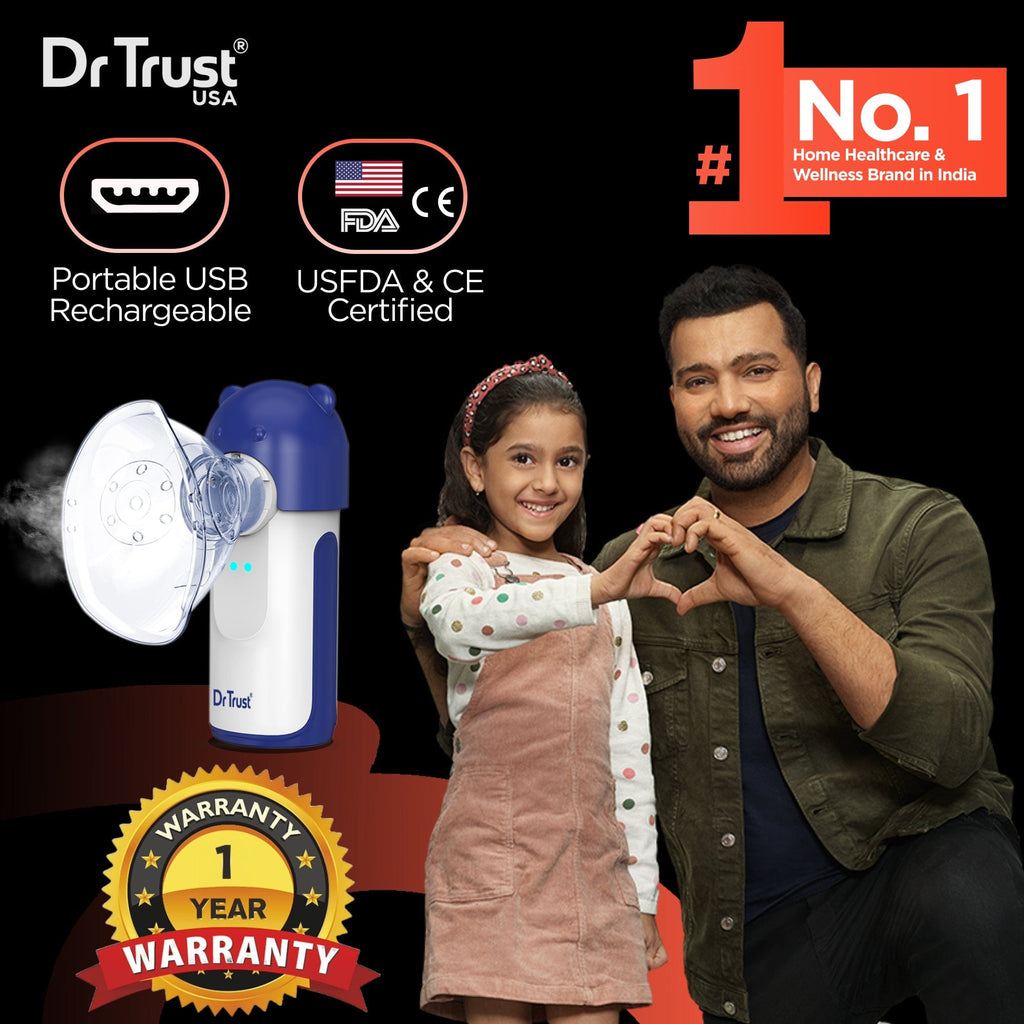 Dr Trust USA Compressor Nebulizer Machine, Portable Mesh Nebulizer
