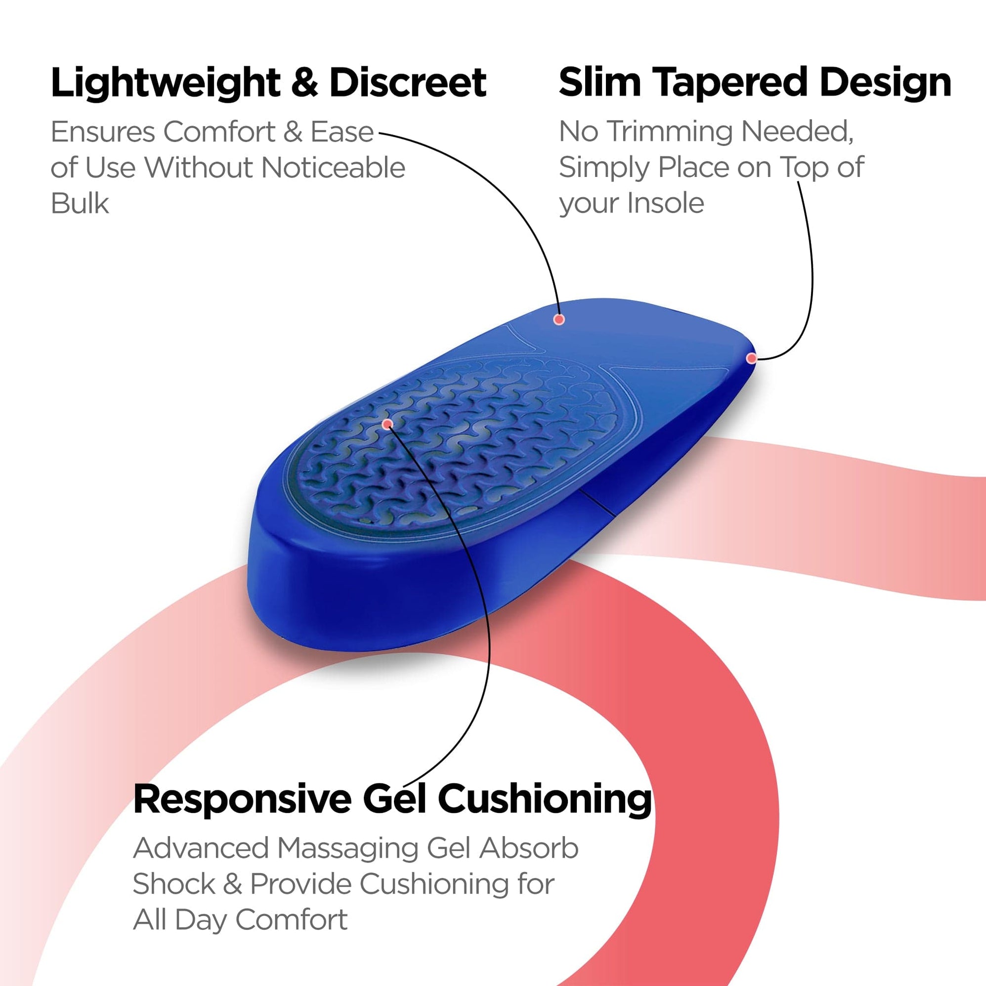 Dr Trust USA Orthopedic Heel Pad For Shoes | Heel Inserts for Shoes