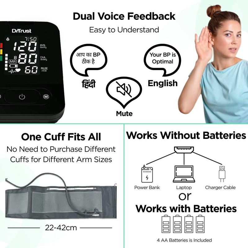 Dr Trust USA Blood Pressure Machine | Digital BP Machine